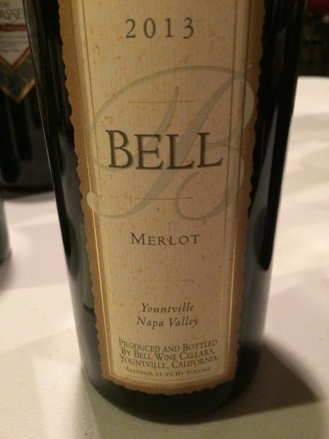 2013 Bell Wine Cellars Merlot Napa Valley, USA, California, Napa Valley ...