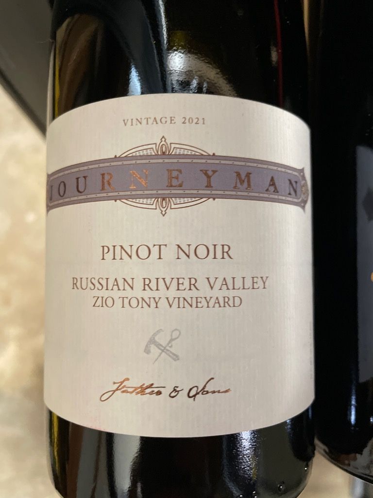 2021 Journeyman Pinot Noir Martinelli Zio Tony, USA, California, Sonoma ...