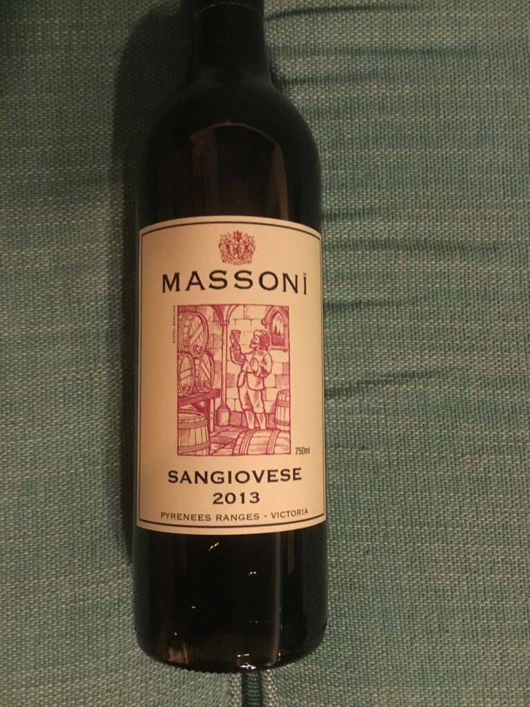 2013 Massoni Sangiovese, Australia, Victoria, Western Victoria ...