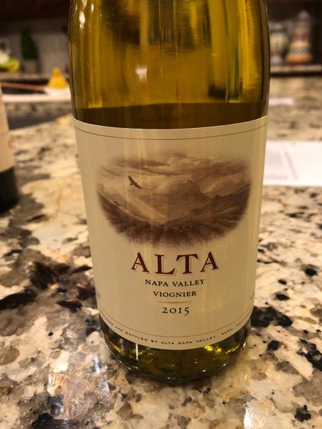 2015 Alta Wines Viognier, USA, California, Napa Valley - CellarTracker
