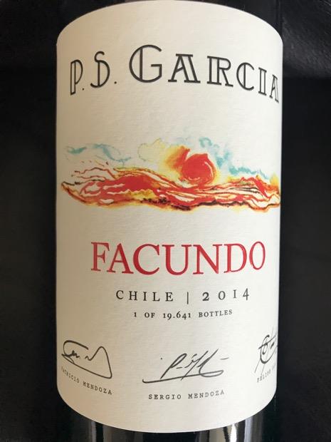 2014 P.S. Garcia Facundo, Chile - CellarTracker