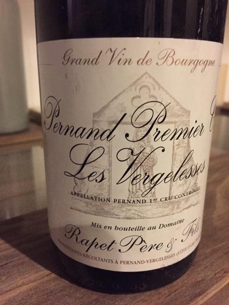 2005 Rapet Père et Fils Pernand-Vergelesses 1er Cru Les Vergelesses ...