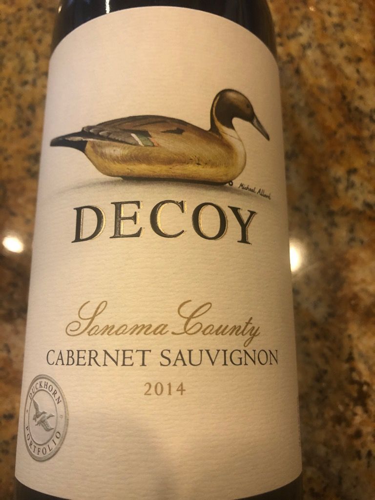 2014 Decoy Cabernet Sauvignon, USA, California, Sonoma County ...