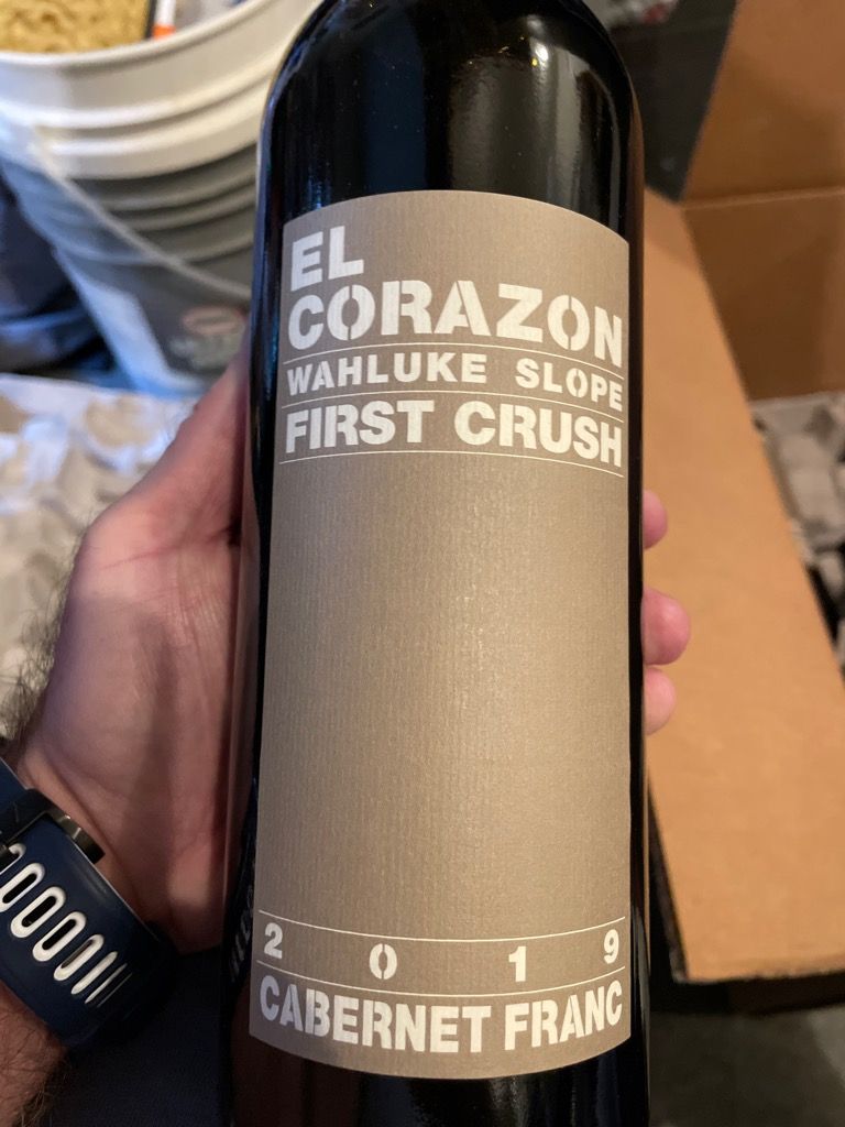 2021 El Corazon Cabernet Franc First Crush, USA, Washington, Columbia ...
