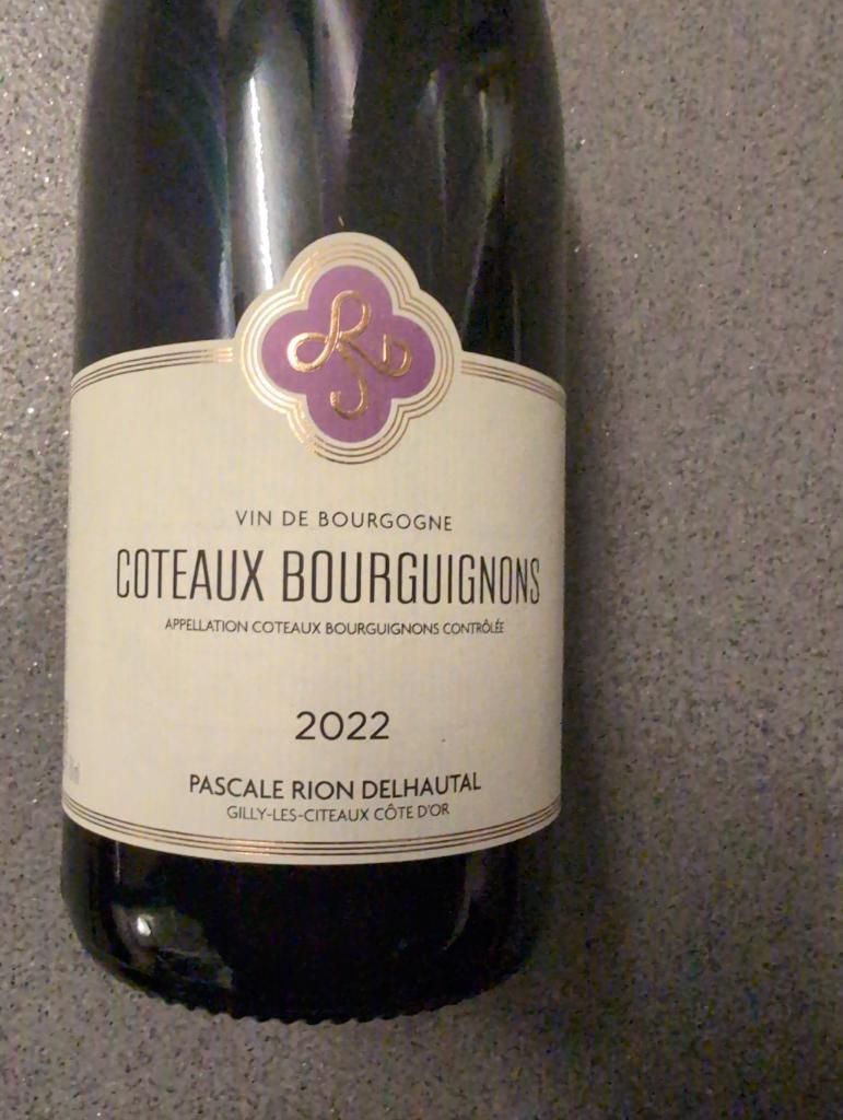 2022 Pascale Rion Delhautal Coteaux Bourguignons, France, Burgundy ...