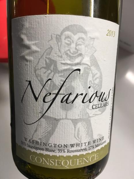 2013 Nefarious Cellars Consequence, USA, Washington - CellarTracker