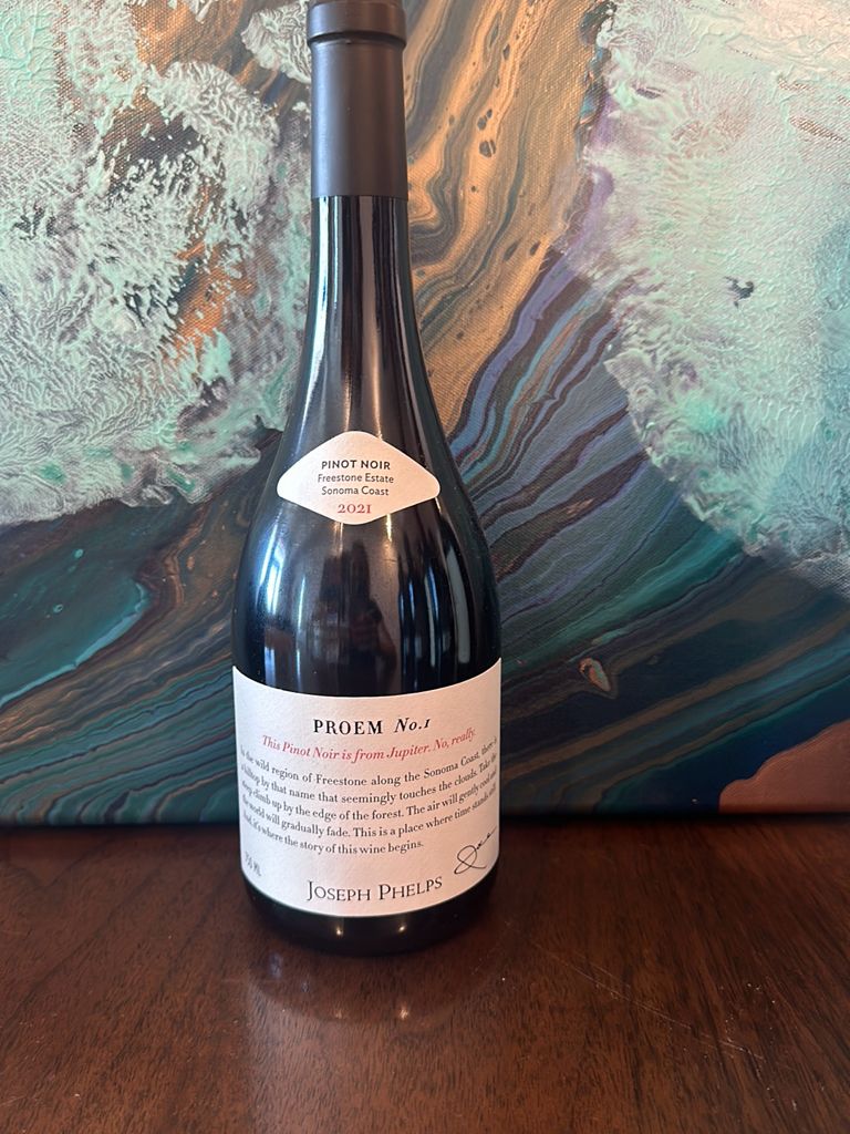 2021 Joseph Phelps Pinot Noir Proem No. 1 Freestone Estate, USA, California, Sonoma County ...