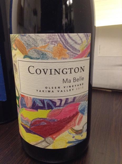 2015 Covington Cellars Ma Belle Olsen Estate Vineyard, USA, Washington ...