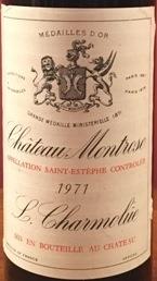 1971 Château Montrose, France, Bordeaux, Médoc, Saint-Estèphe ...