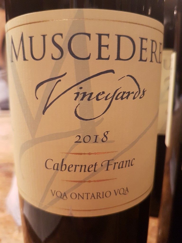 2020 Muscedere Vineyards Cabernet Franc, Canada, Ontario, Lake Erie ...