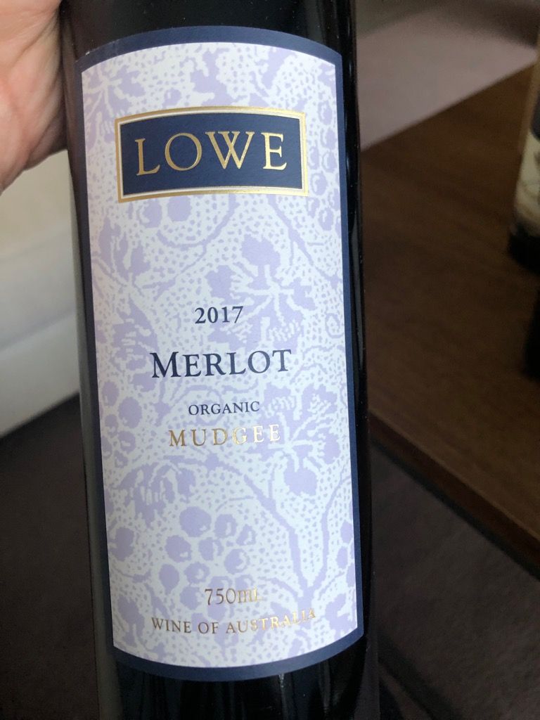 2017 Lowe Family Wines Merlot Organic, Australia, New South Wales ...