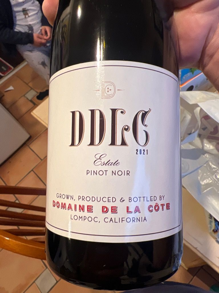 2021 Domaine de la Côte Pinot Noir DDLC Estate, USA, California ...
