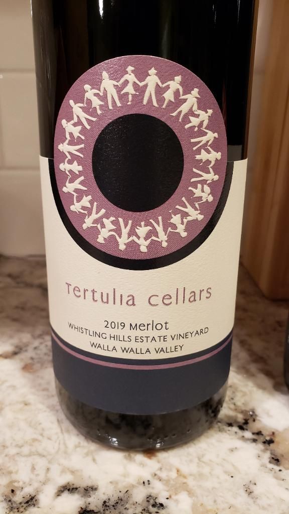 2018 Tertulia Cellars Merlot Whistling Hills Estate Vineyard, USA ...