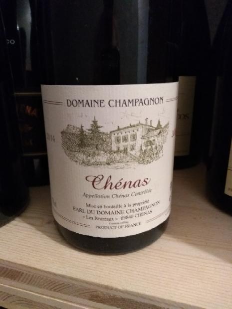 2016 Domaine Champagnon Chénas, France, Burgundy, Beaujolais, Chénas ...