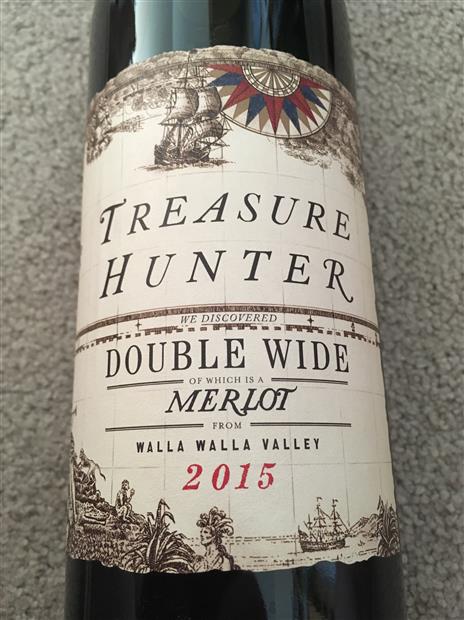 2015 Treasure Hunter Wines Merlot Double Wide, USA, Washington ...