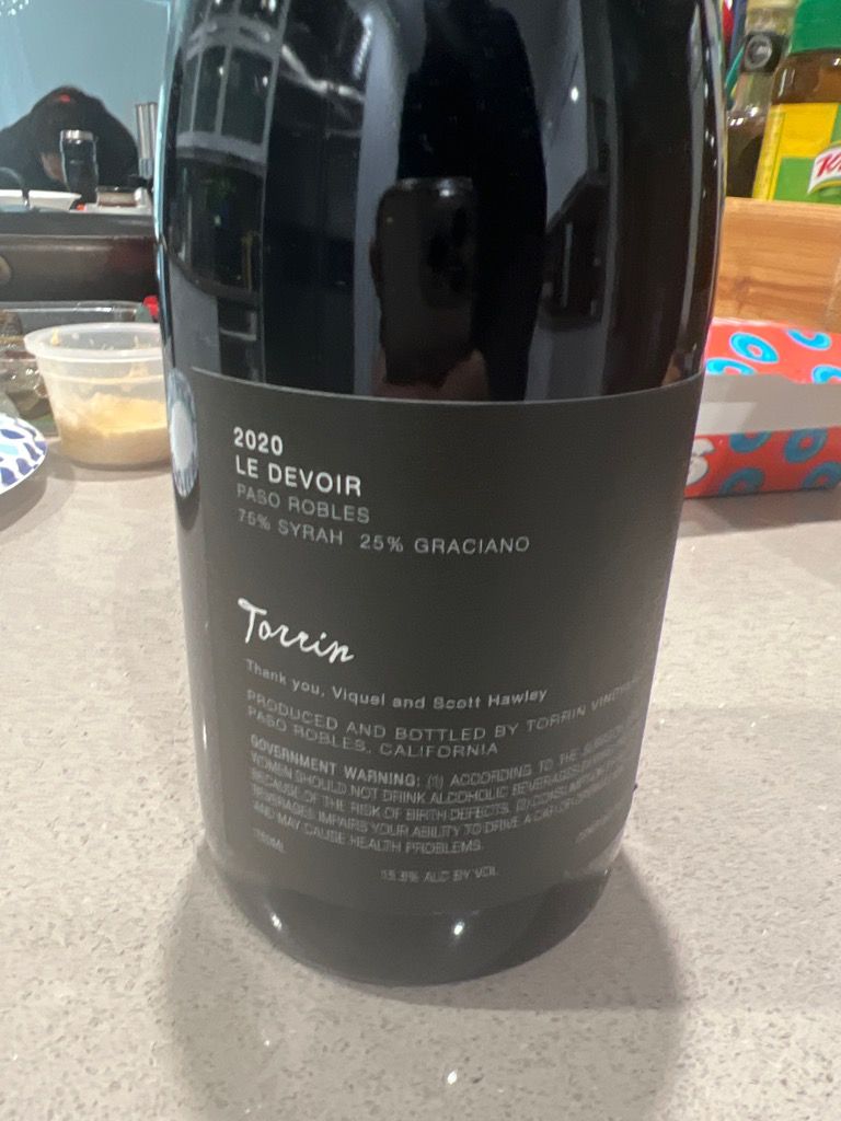 2020 Torrin Le Devoir, USA, California, Central Coast, Paso Robles ...