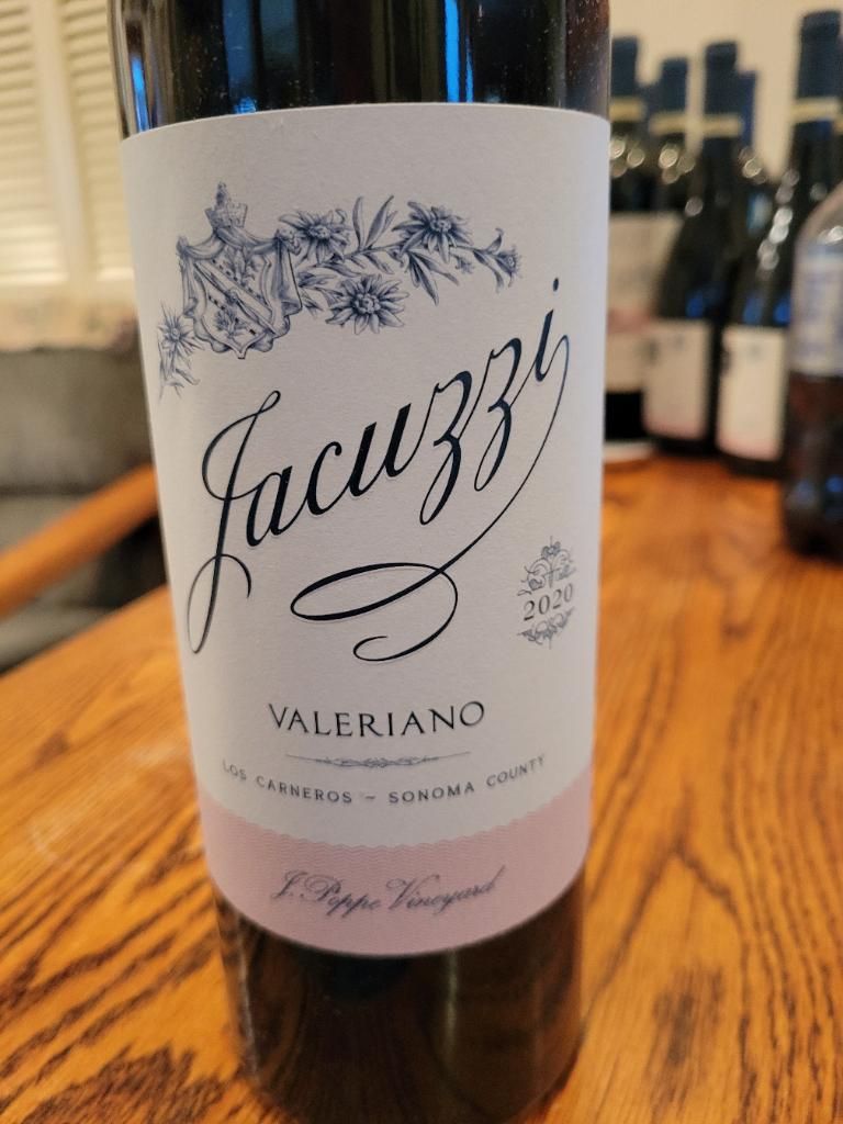 2020 Jacuzzi Family Vineyards Valeriano, USA, California, Napa / Sonoma ...