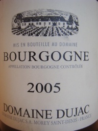 2005 Domaine Dujac Bourgogne Blanc, France, Burgundy, Bourgogne Blanc ...