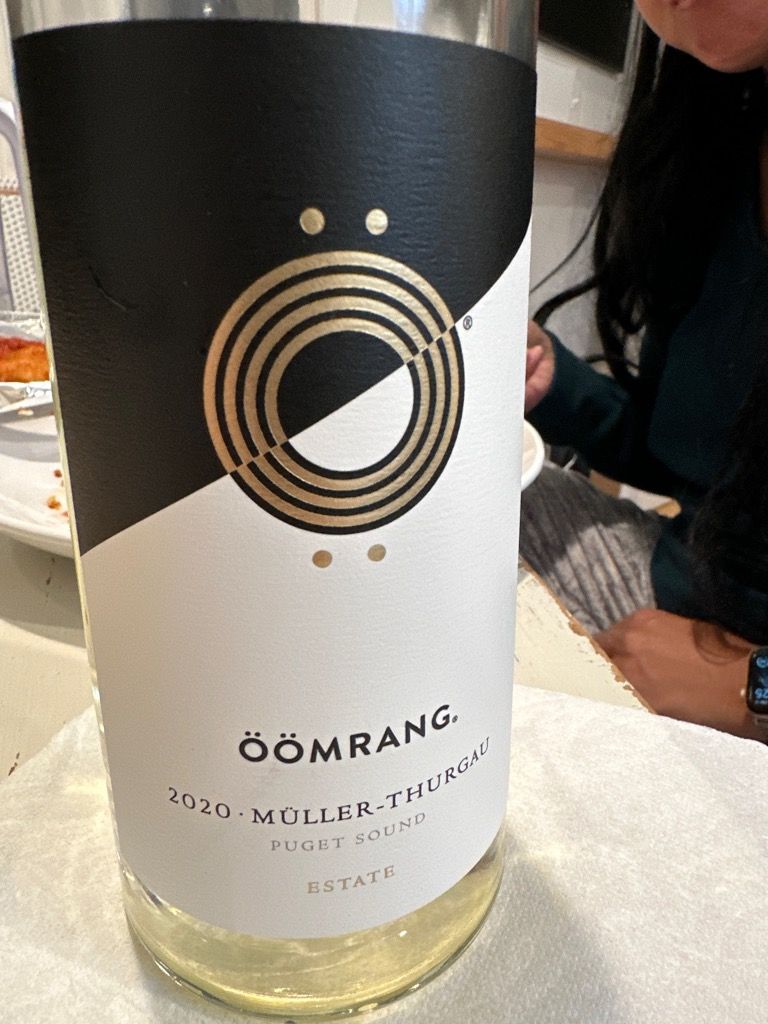 2020 Öömrang Müller-Thurgau, USA, Washington, Puget Sound - CellarTracker