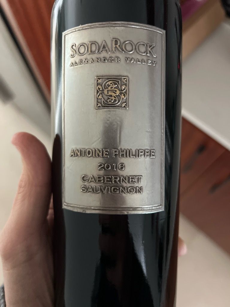 2016 Soda Rock Winery Cabernet Sauvignon Reserve Antoine Philippe, USA ...