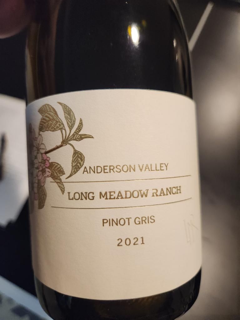 2023 Long Meadow Ranch Pinot Gris, USA, California, North Coast ...