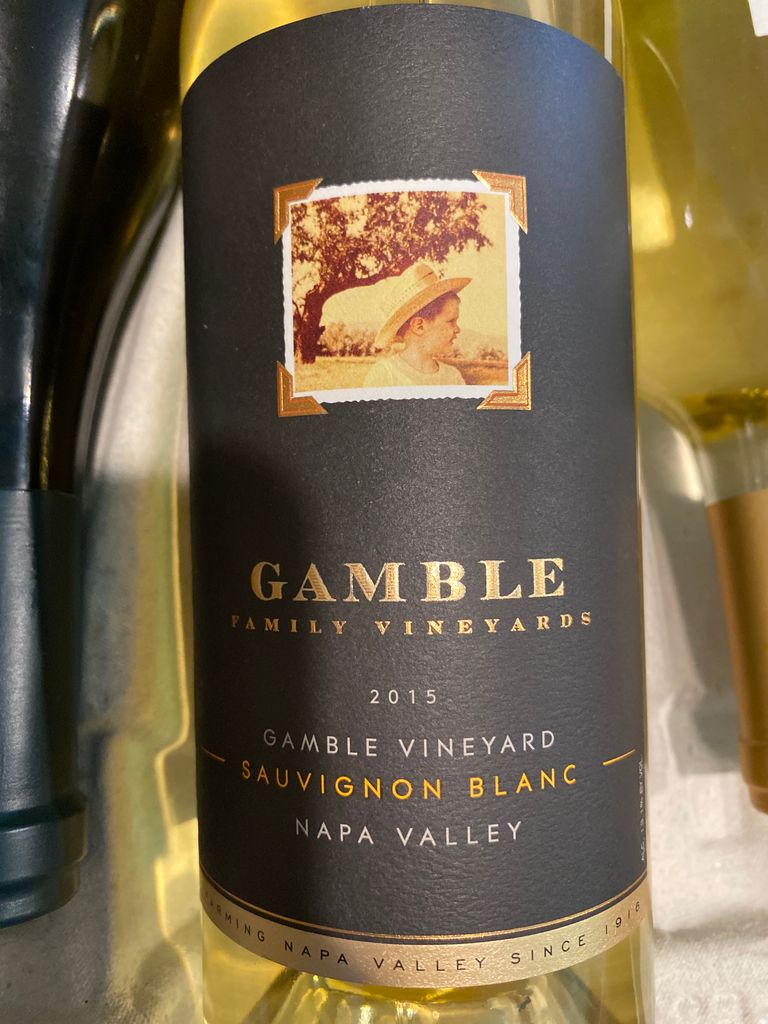 2015 Gamble Family Vineyards Sauvignon Blanc Gamble Vineyard, USA ...