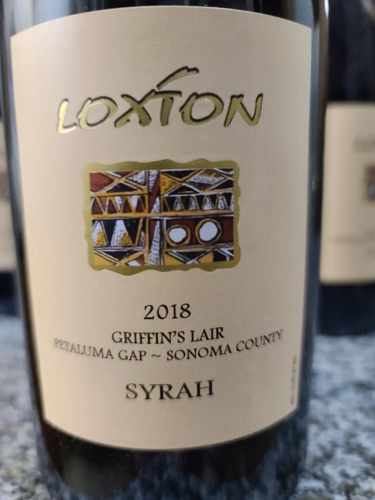 2018 Loxton Syrah Griffin's Lair, USA, California, Sonoma County ...