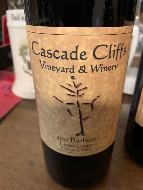 2017 Cascade Cliffs Barbera Estate, USA, Washington, Columbia Valley ...