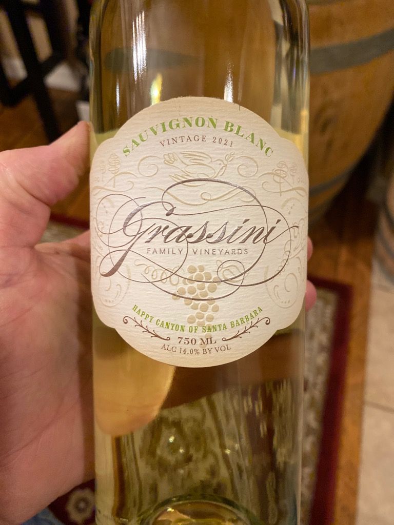 2021 Grassini Family Vineyards Sauvignon Blanc, USA, California ...