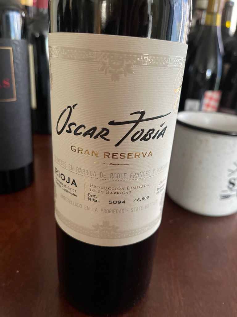 2011 Bodegas Tobia Rioja Óscar Tobía Reserva, Spain, La Rioja, Rioja ...