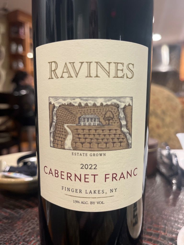 2022 Ravines Wine Cellars Cabernet Franc, USA, New York, Finger Lakes - CellarTracker