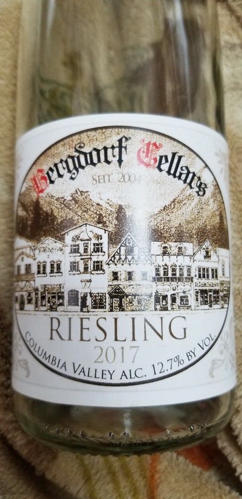 2022 Bergdorf Cellars Riesling, USA, Washington, Columbia Valley ...