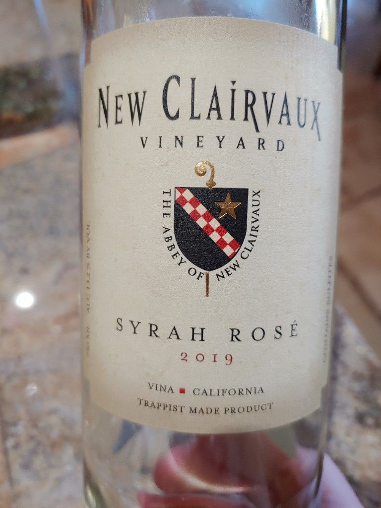 2022 New Clairvaux Vineyard Syrah Syrah Rosé St. James Block, USA ...