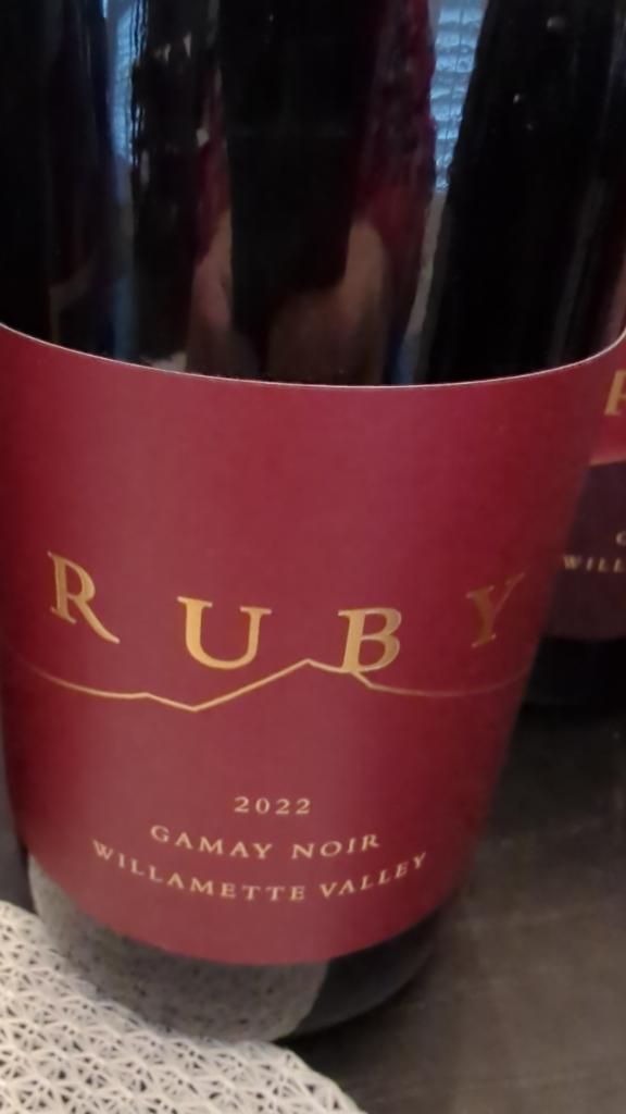 2022 Ruby Vineyard Gamay Noir, USA, Oregon, Willamette Valley - CellarTracker