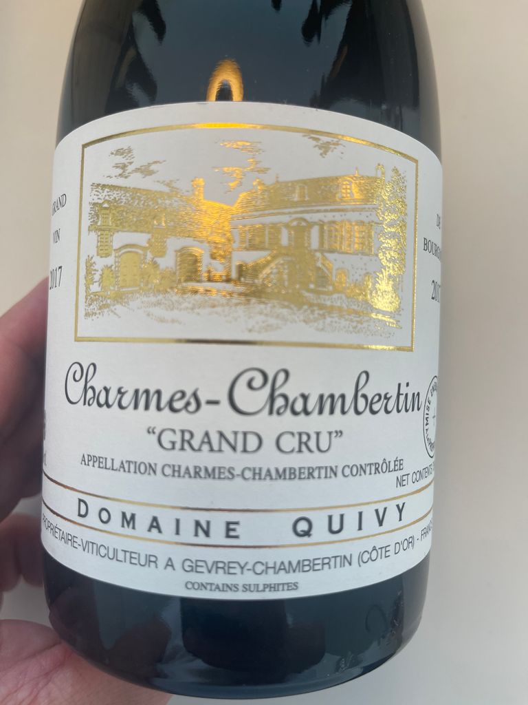 2022 Domaine Quivy Charmes-Chambertin, France, Burgundy, Côte de Nuits ...