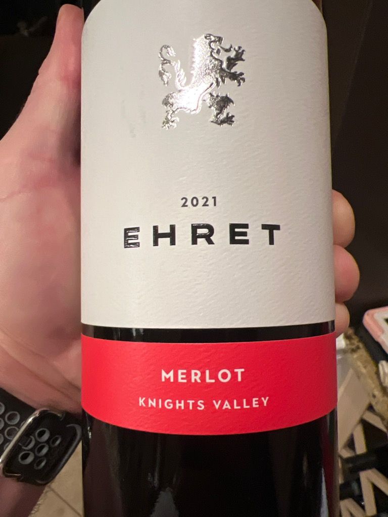 2021 Ehret Family Winery Merlot, USA, California, Sonoma County ...