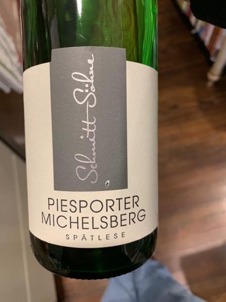 2018 Schmitt Söhne Piesporter Michelsberg Riesling Spätlese, Germany ...
