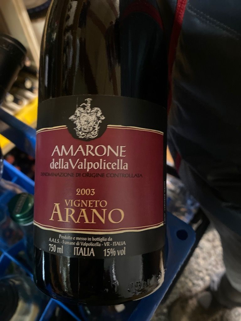 2003 Agricola Arano Amarone della Valpolicella Classico, Italy, Veneto ...