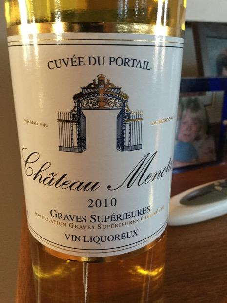 2010 Château Ménota Graves Supérieures, France, Bordeaux, Graves ...
