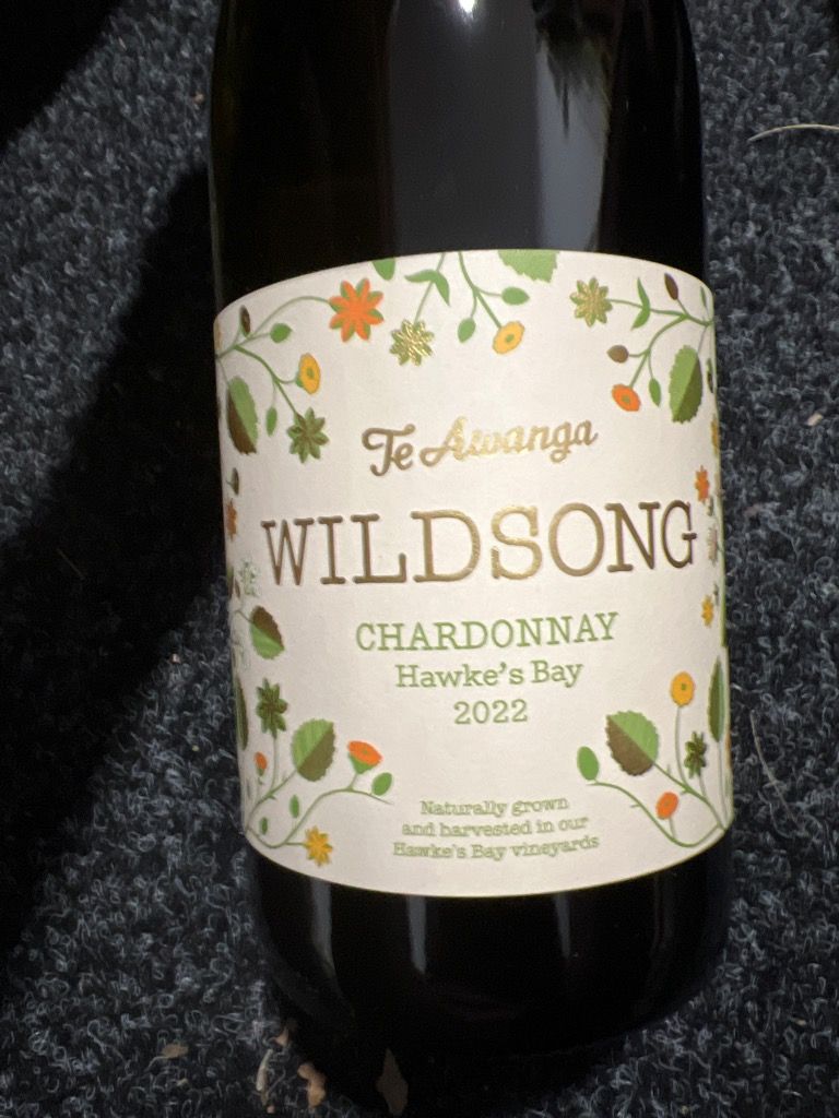 2022 Te Awanga Estate Chardonnay Wildsong Organic, New Zealand, North ...