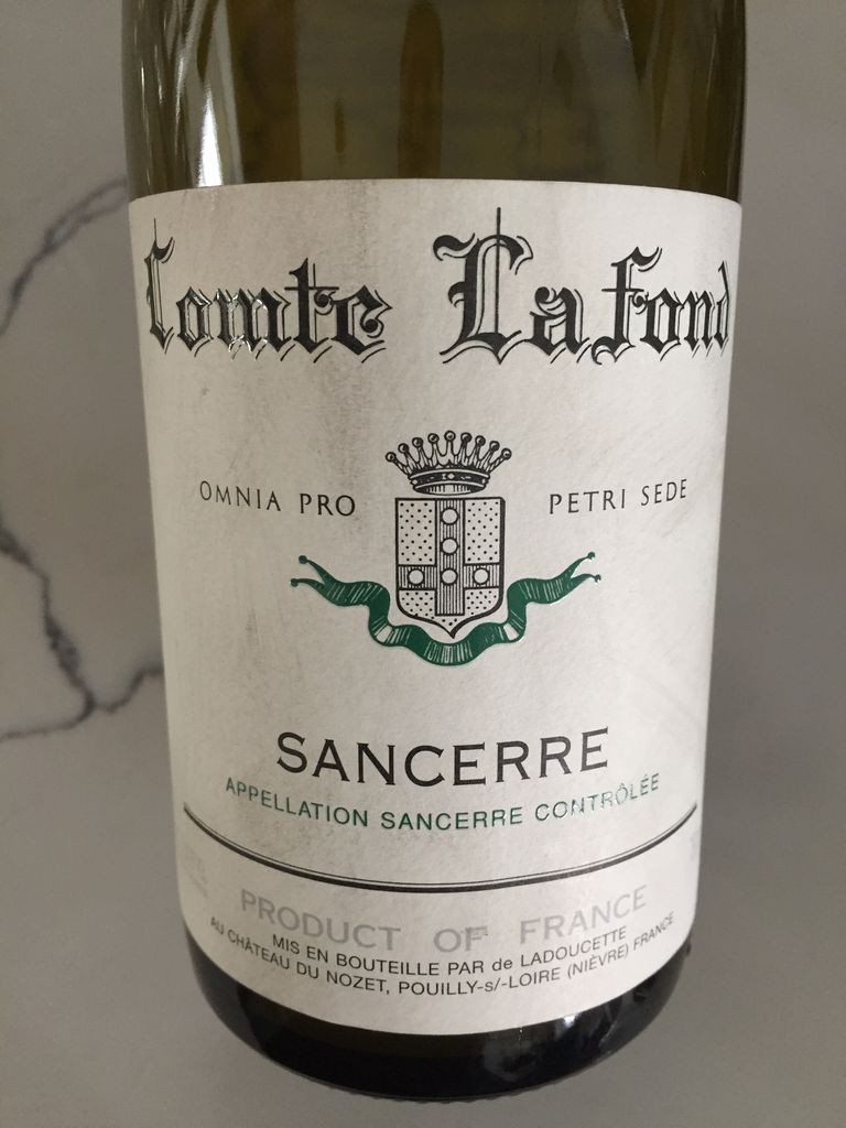 2016 de Ladoucette Sancerre Comte Lafond, France, Loire Valley, Upper ...