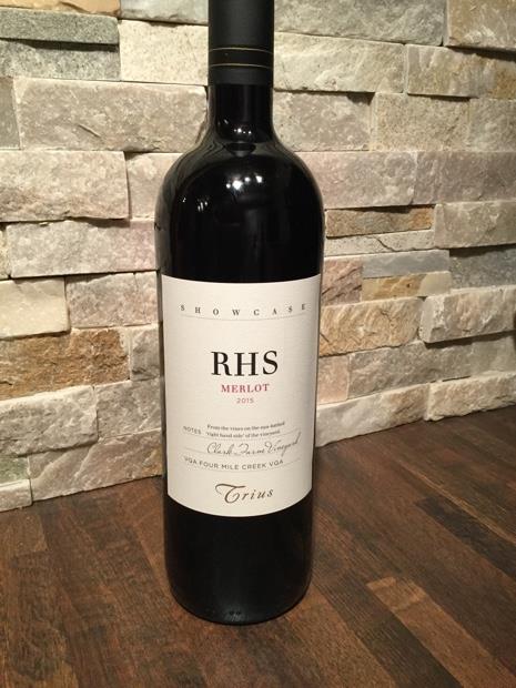 2015 Trius Merlot RHS (Right Hand Side) Clark Farm Vineyard, Canada ...
