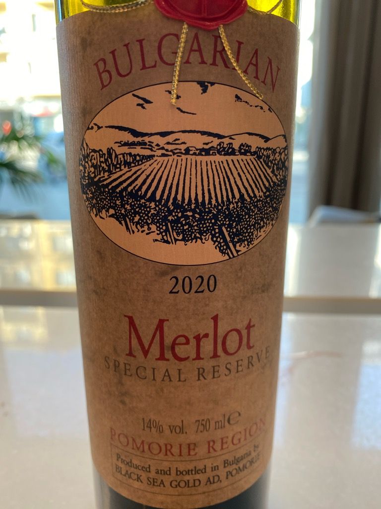 2020 Black Sea Gold Merlot Special Reserve, Bulgaria, Black Sea ...