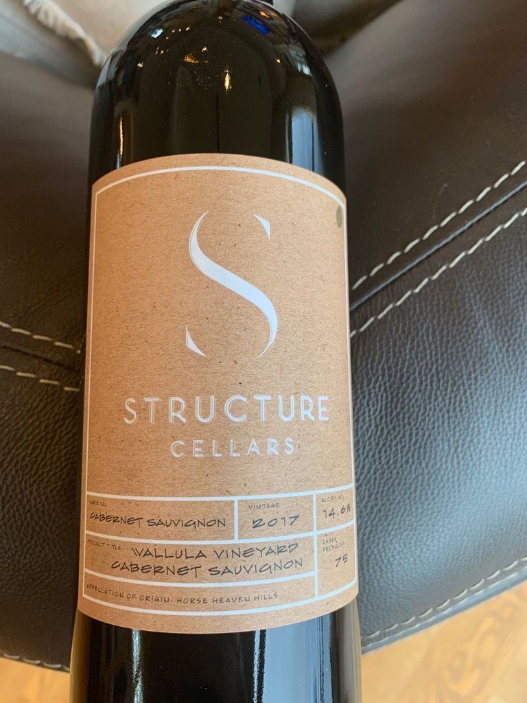 2019 Structure Cellars Cabernet Sauvignon, USA, Washington, Columbia ...