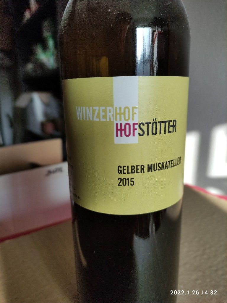 2015 Winzerhof Hofstötter Gelber Muskateller, Austria, Niederösterreich ...