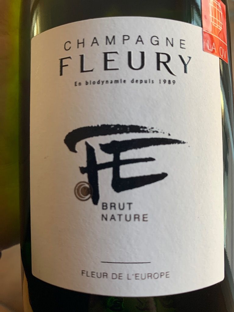 2016 Champagne Fleury Champagne Fleur de l'Europe Brut Nature, France ...