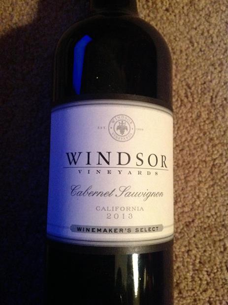 2012 Windsor Vineyards Cabernet Sauvignon Classic Series Northern ...