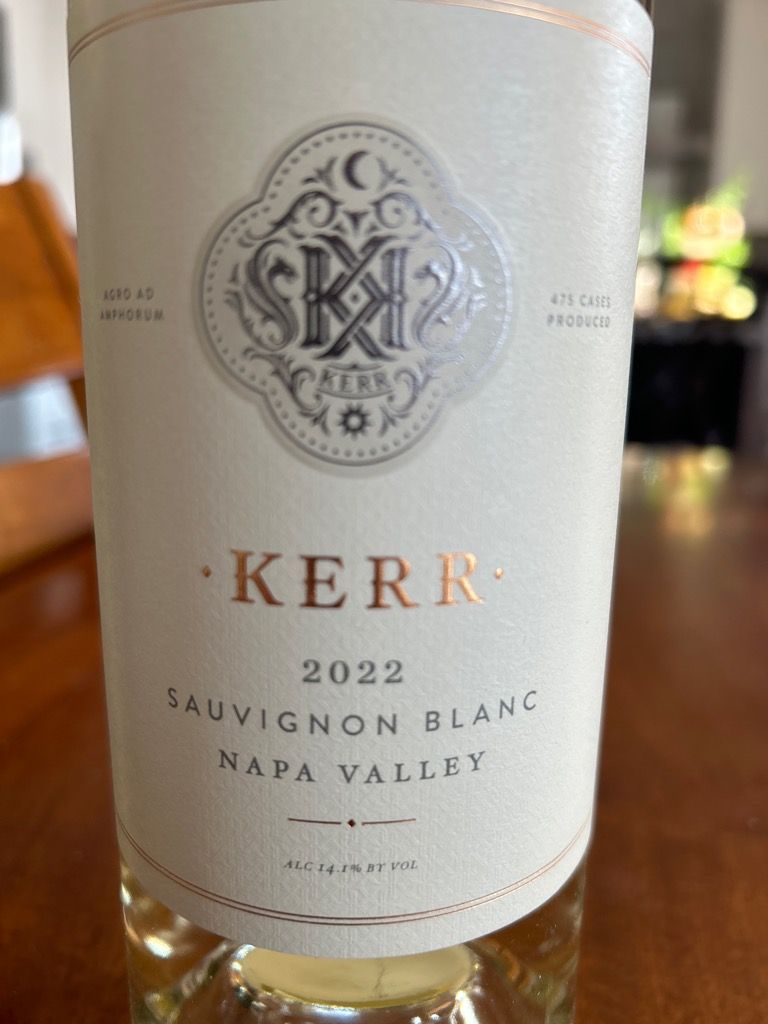 2022 Kerr Cellars Sauvignon Blanc, USA, California, Napa Valley ...