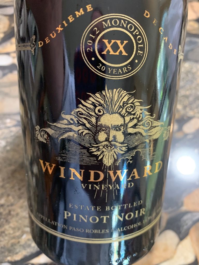 2012 Windward Vineyard Pinot Noir Monopole, USA, California, Central ...