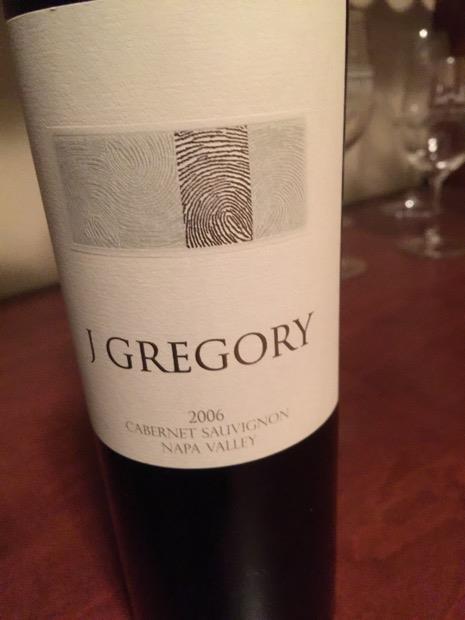2006 J Gregory Cabernet Sauvignon, USA, California, Napa Valley ...